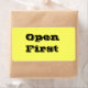 Open First Moving Labels in Yellow | Zazzle