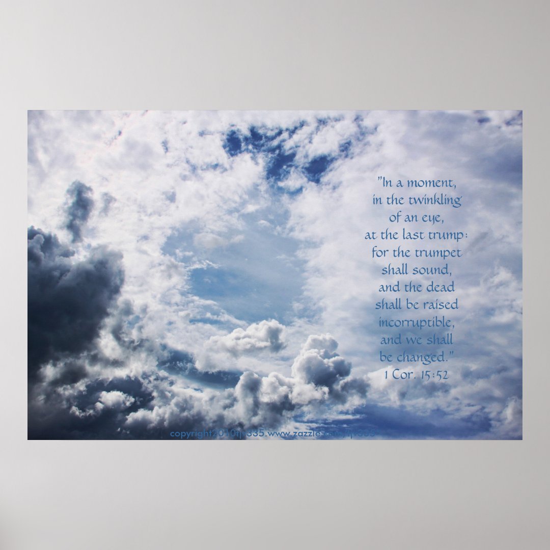 Open Heavens Print w/Scripture Verse | Zazzle