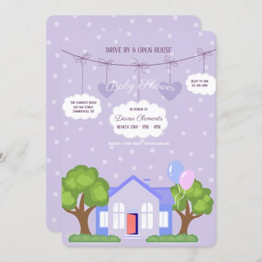 Open House Baby Shower Invitation | Zazzle
