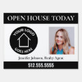 Open House Custom Real Estate Company Logo Yard Sign | Zazzle