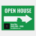 Open House Directional Sign - 18x24 - Green Custom | Zazzle