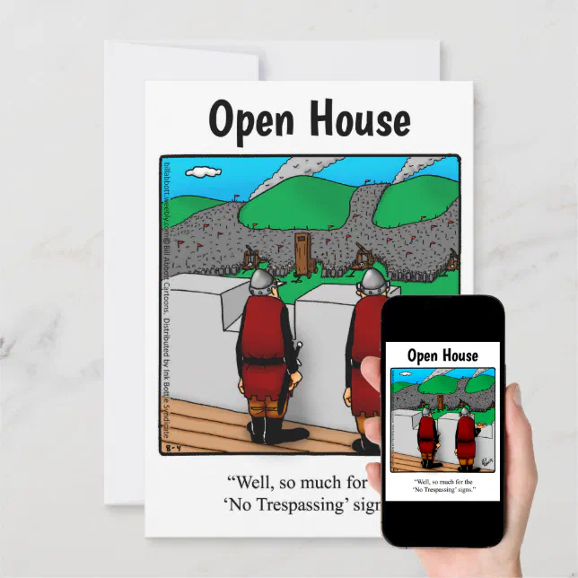 Open House Humorous Invitations "Spectickles" | Zazzle
