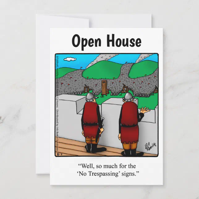 Open House Humorous Invitations "Spectickles" | Zazzle