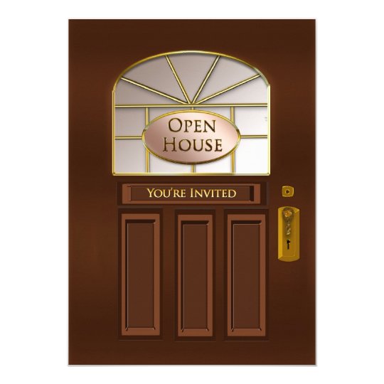 Whimsical Tag Cut Open House Invitation | Zazzle.com