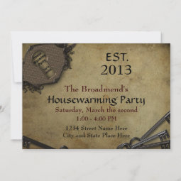 Open House INVITATION - KEYHOLE/KEY ENTRANCE | Zazzle