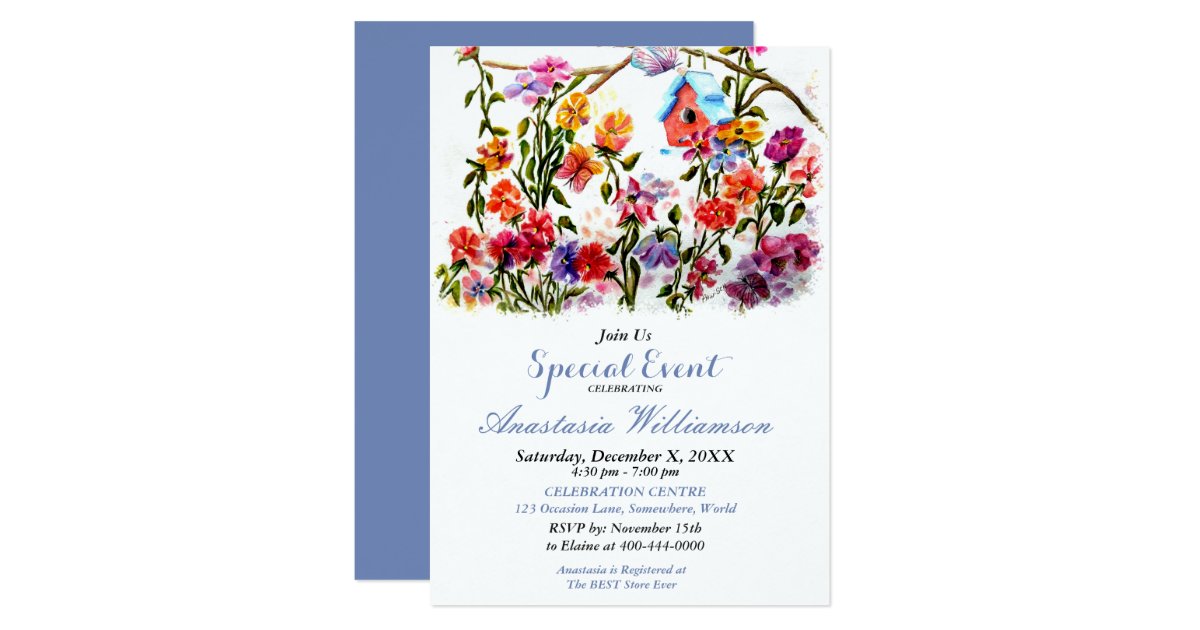 OPEN HOUSE PARTY EVENT INVITE | Zazzle.com
