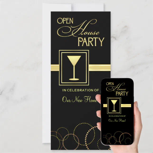Open House Party Invitations | Zazzle