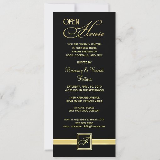 Open House Party Invitations | Zazzle