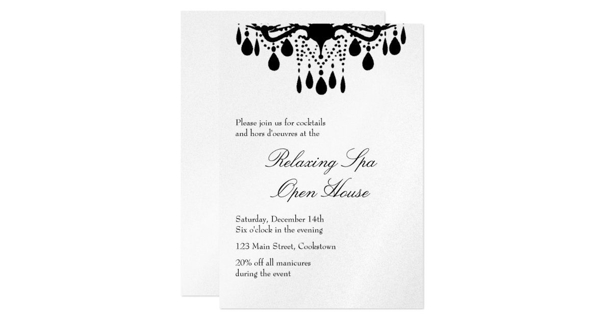Open House Silver Grand Ballroom Invitation | Zazzle.com