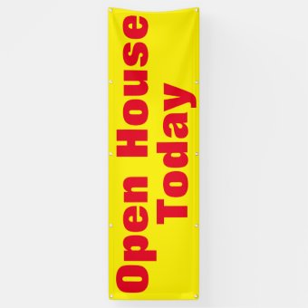 Open House Today Banner | Zazzle