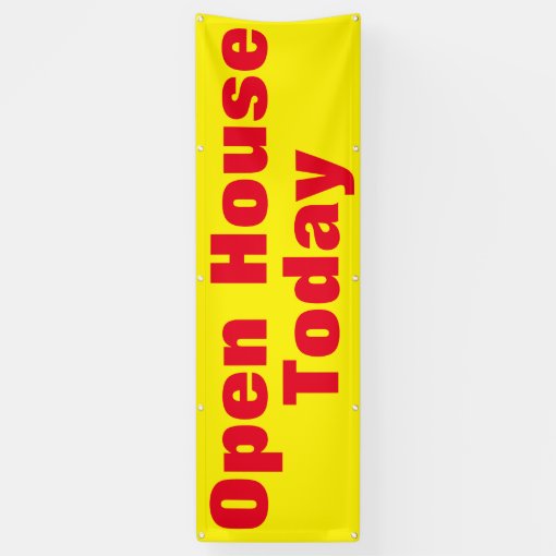 Open House Today Banner | Zazzle