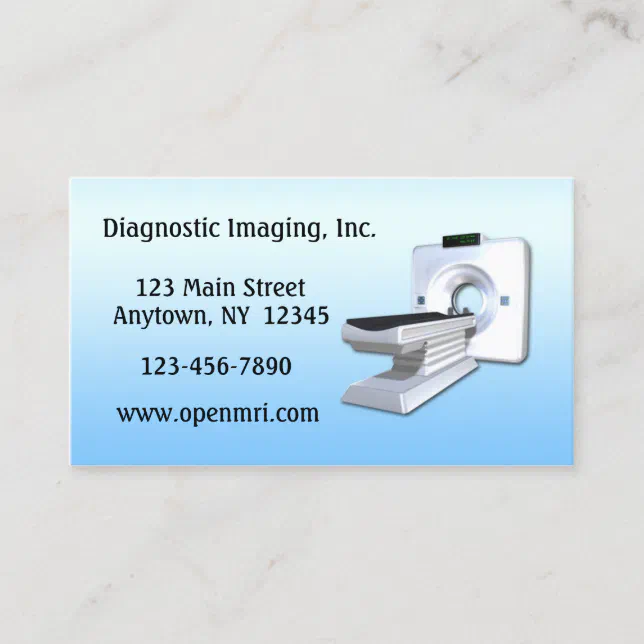 Open MRI Business Card | Zazzle