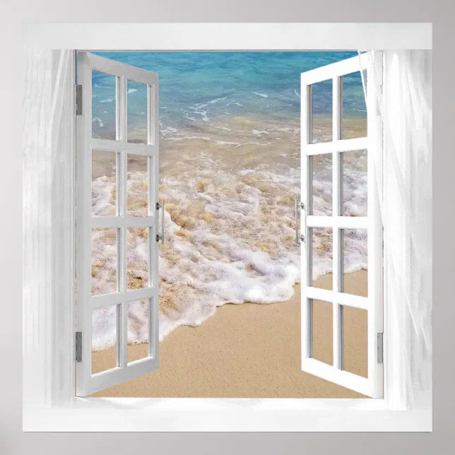 Open Ocean Window Poster | Zazzle
