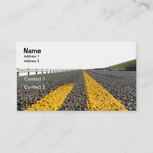 Open Road Business Card | Zazzle