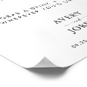 Open Seating Sign | Modern Minimalist Wedding Sign | Zazzle