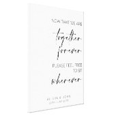 Open Seating Wedding Sign // No Seating Plan | Zazzle