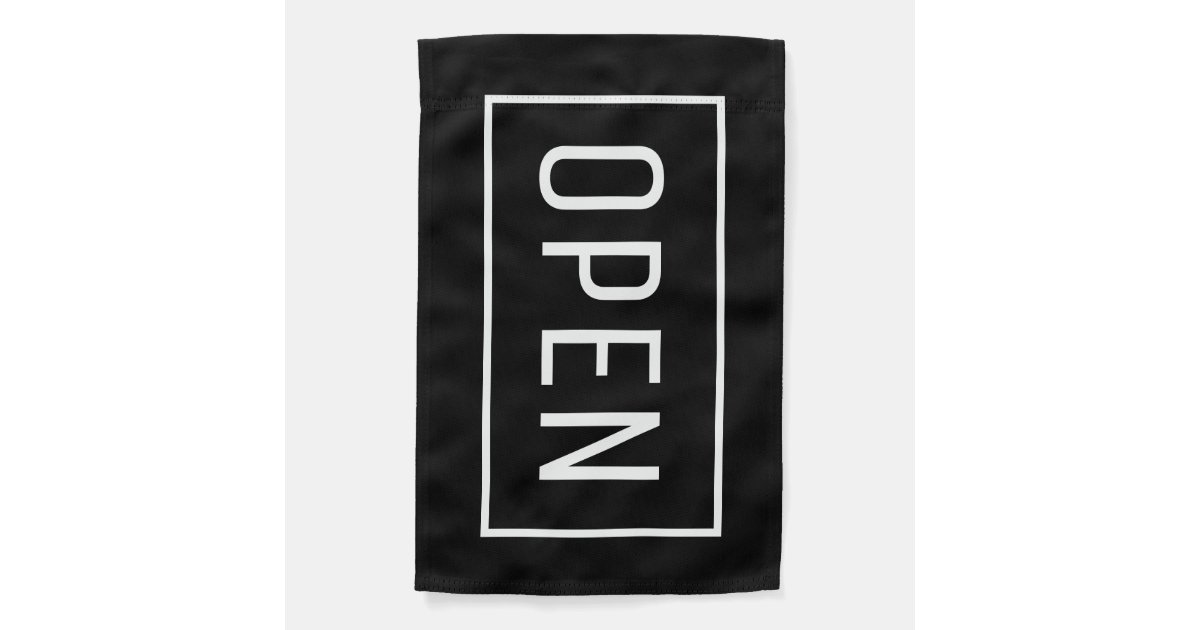 OPEN SIGN FLAG | Zazzle.com