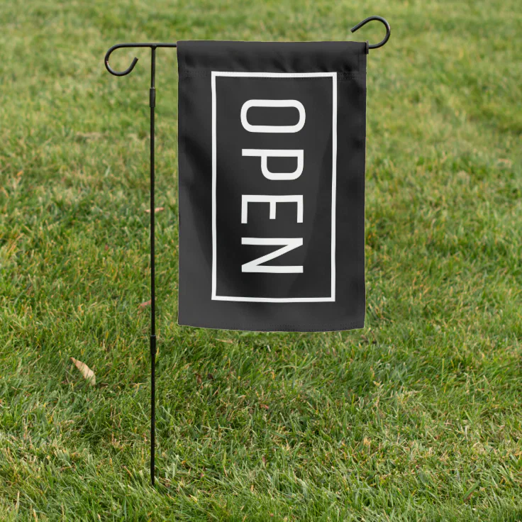 OPEN SIGN FLAG | Zazzle