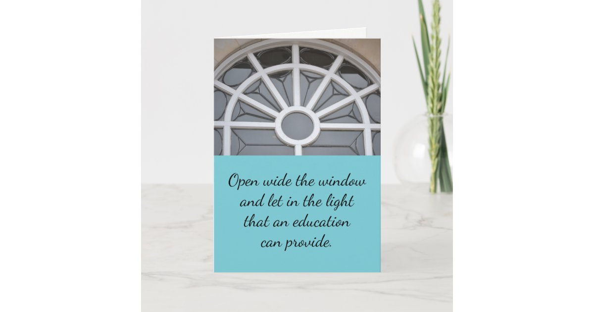 Open the Window High School Graduation Card | Zazzle