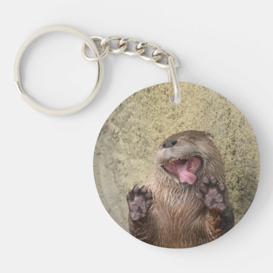 Open Wide! Otter Keychain | Zazzle.com