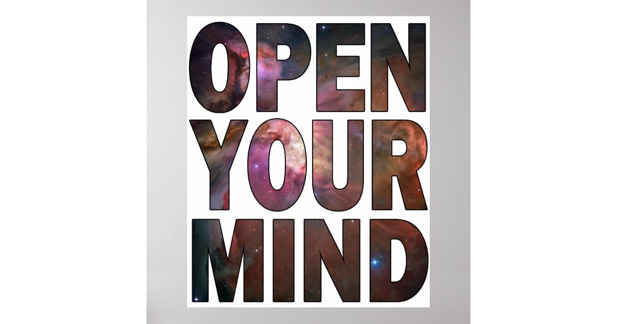 Open Your Mind Poster | Zazzle
