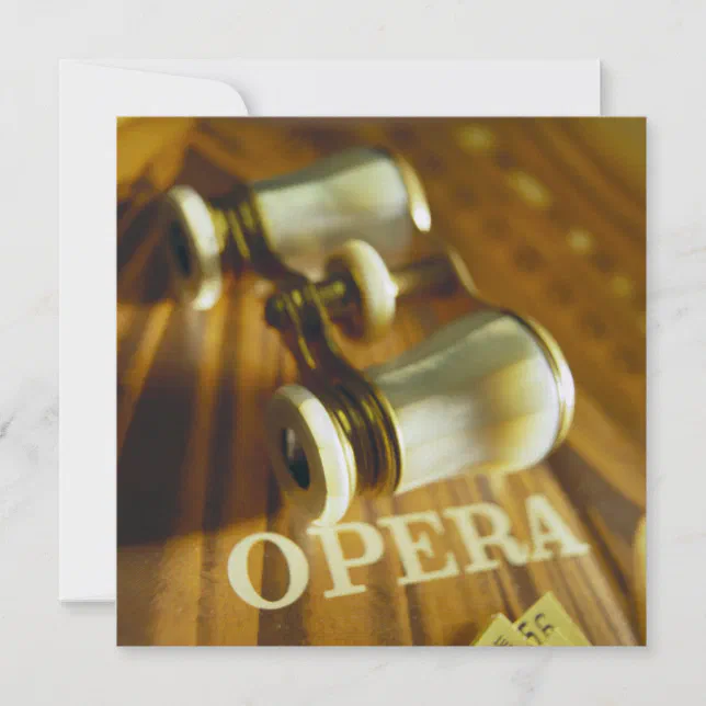 Opera Binoculars Invitation | Zazzle