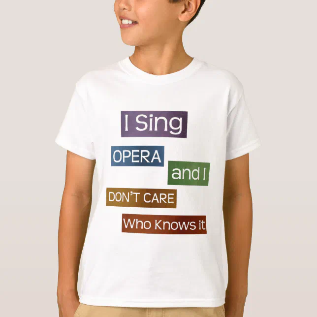 Opera Singer T-Shirt | Zazzle