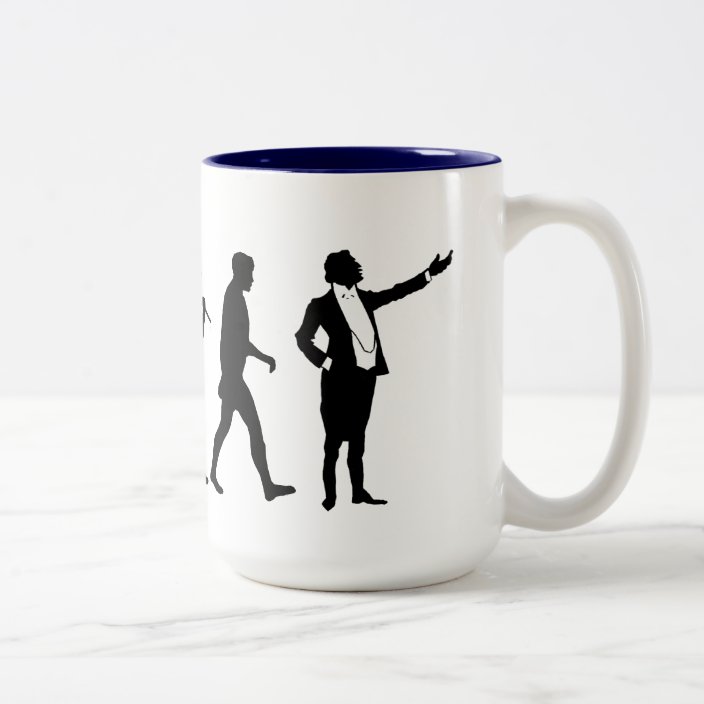 Opera singers and opera lovers singing gifts Two-Tone coffee mug ...