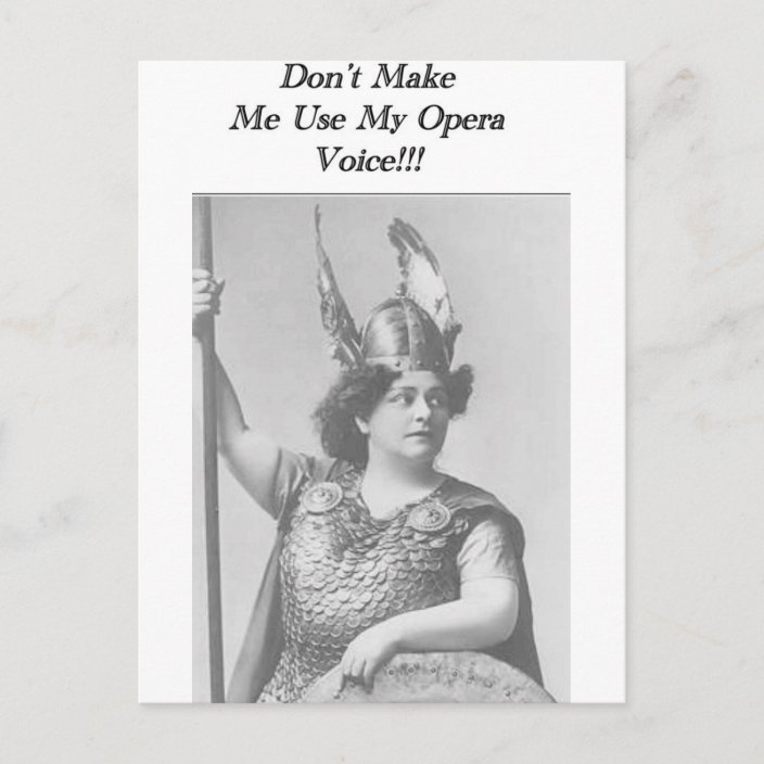 Opera Voice Postcard | Zazzle.com