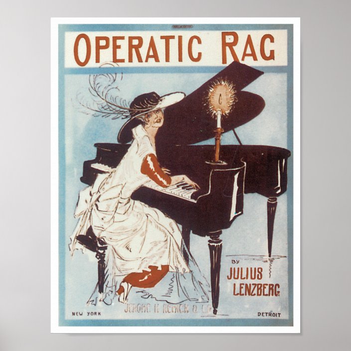 Operatic Rag poster | Zazzle.com