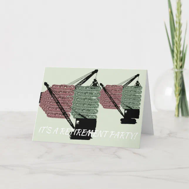 Operating Engineer Retirement Party Invitation | Zazzle