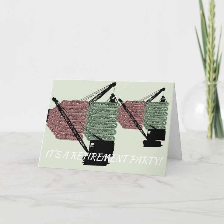 Operating Engineer Retirement Party Invitation | Zazzle