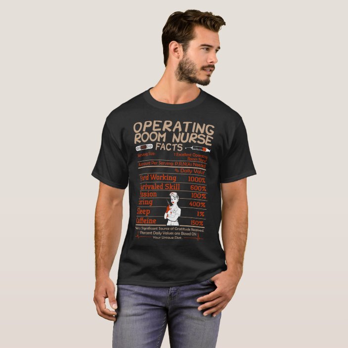 Operating Room Nurse Facts Tshirt | Zazzle.com