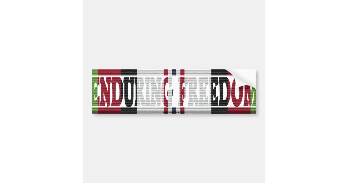 Operation Enduring Freedom ACM Ribbon Sticker | Zazzle