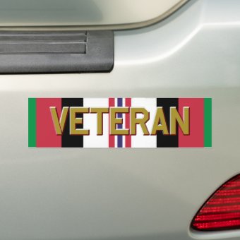 Operation Enduring Freedom Veteran Bumper Sticker | Zazzle