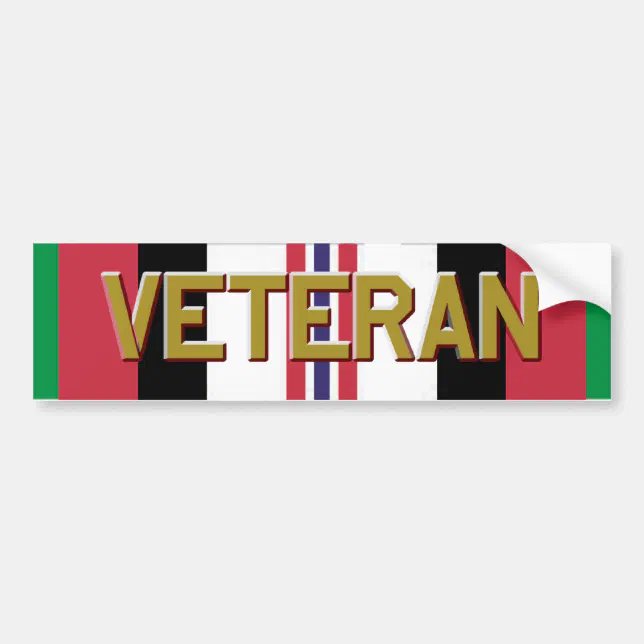 Operation Enduring Freedom Veteran Bumper Sticker | Zazzle