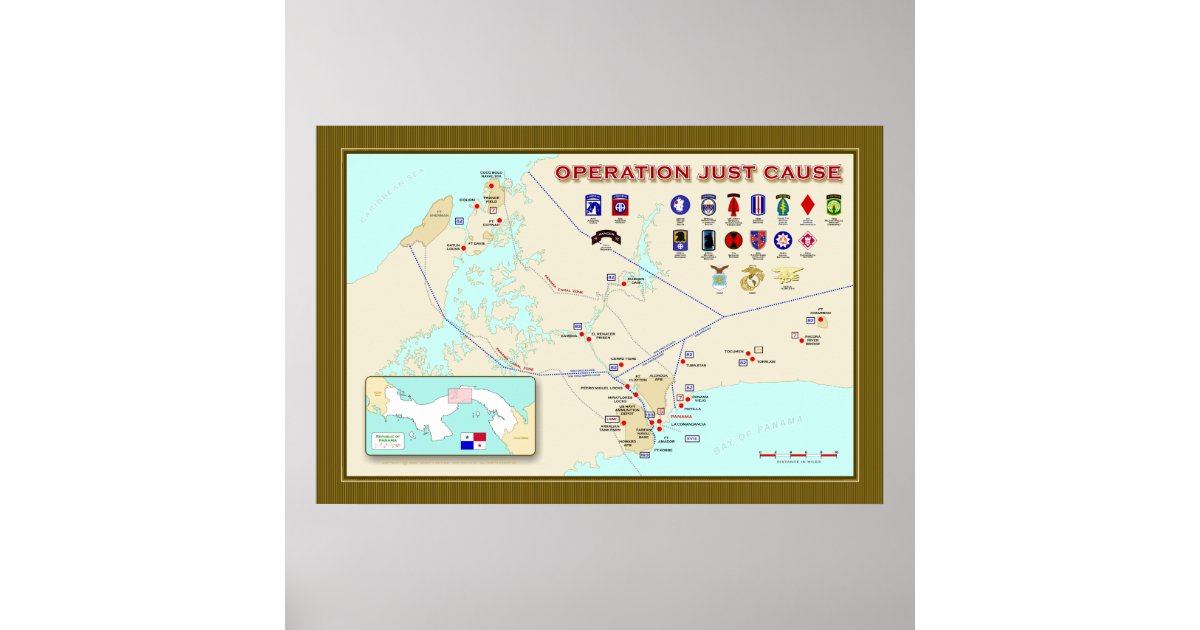 Operation Just Cause Map Poster | Zazzle