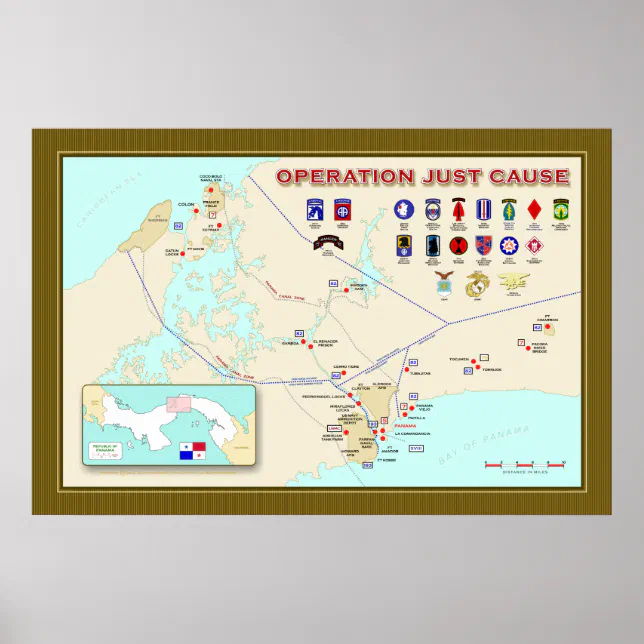 Operation Just Cause Map Poster | Zazzle
