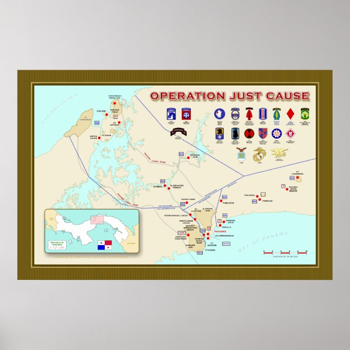 Operation Just Cause Map Poster | Zazzle.com