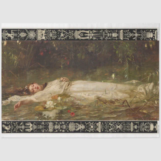 Ophelia Floating in the River by Heyer Tissue Paper | Zazzle