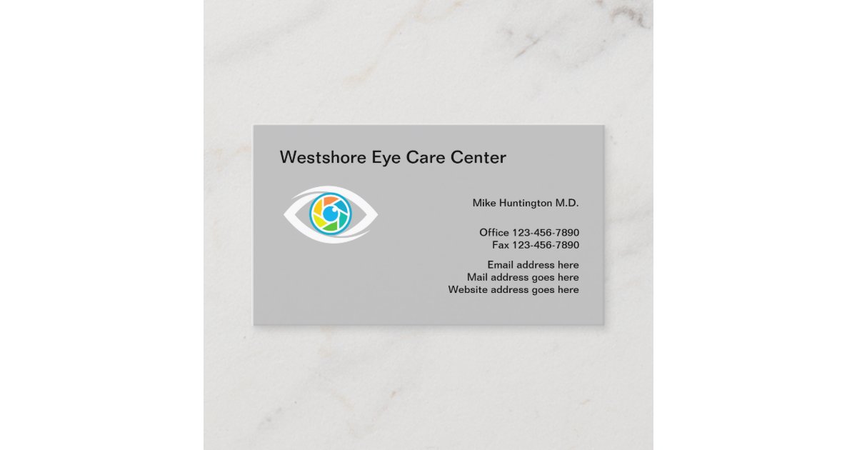 Ophthalmologist Eye Doctor Business Cards | Zazzle