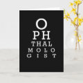 Ophthalmology Eye Chart Vision Test Card | Zazzle