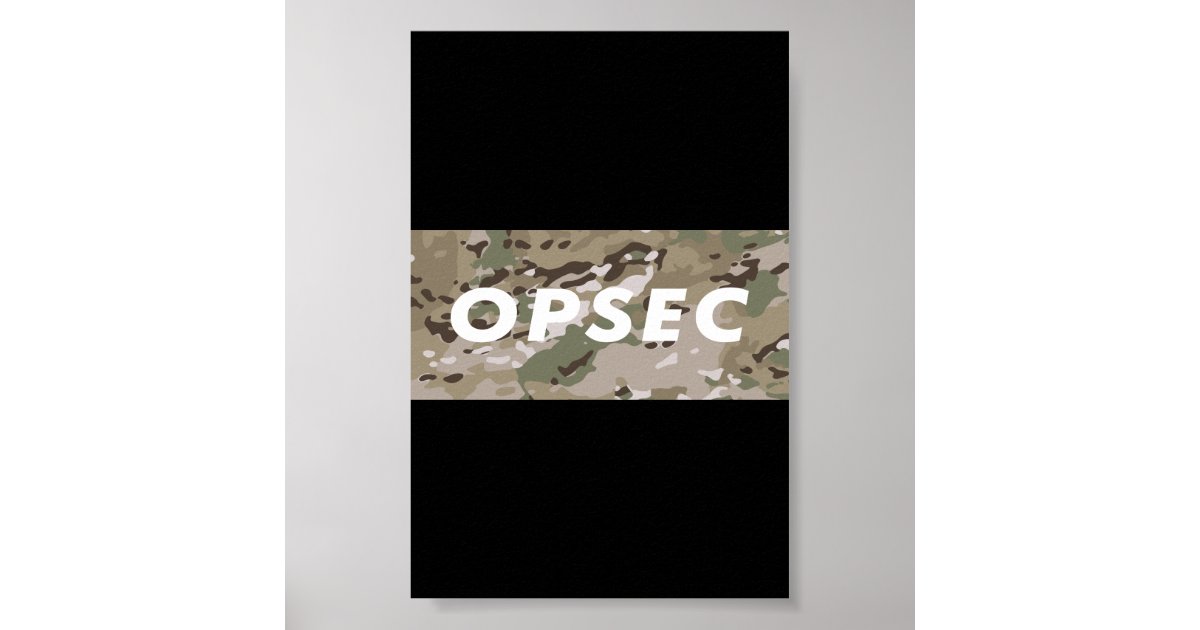 OPSEC - Operations Security Poster | Zazzle