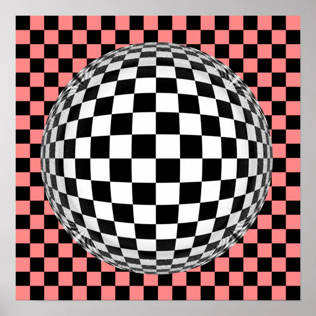 Optical art poster | Zazzle