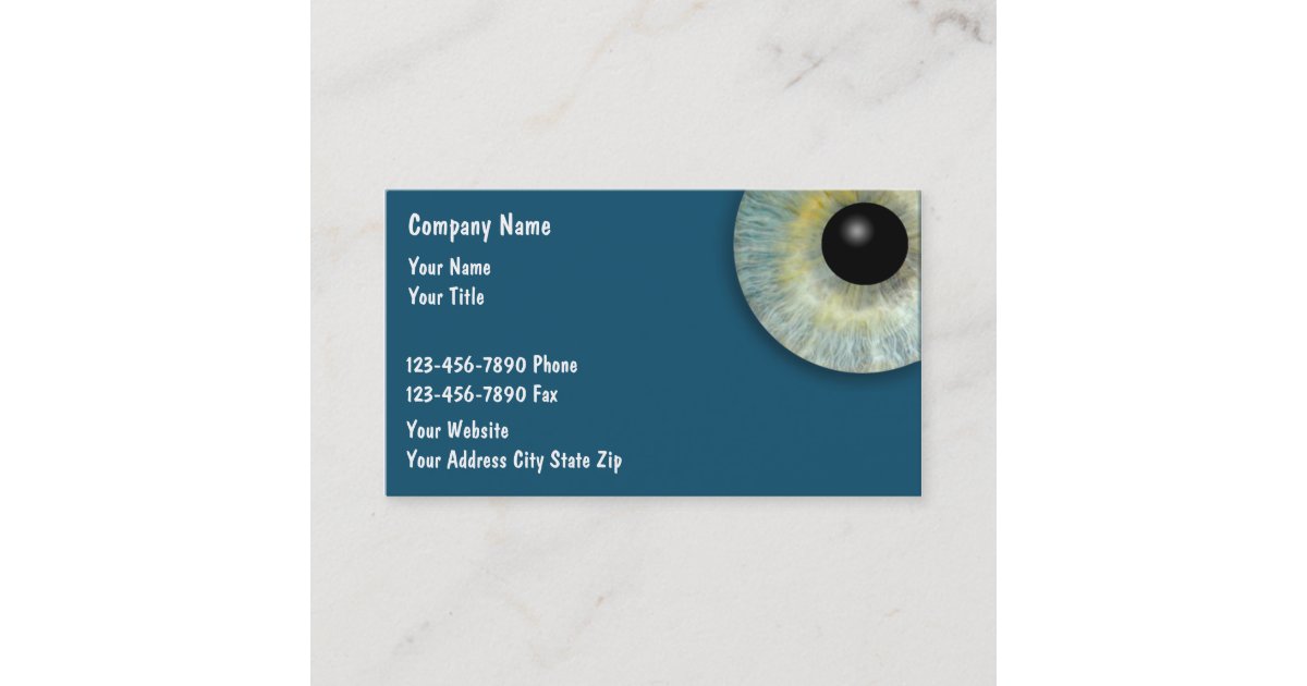 Optical Business Cards | Zazzle