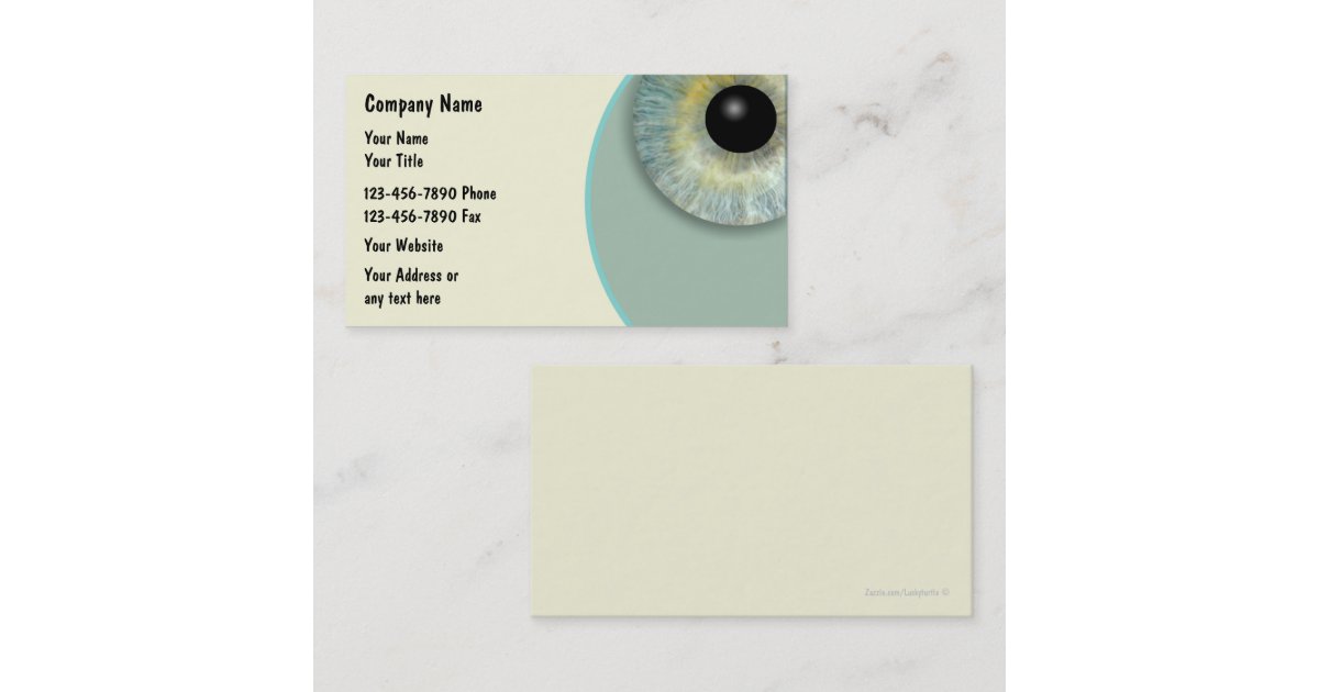Optical Business Cards | Zazzle