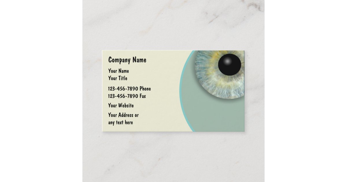 Optical Business Cards | Zazzle