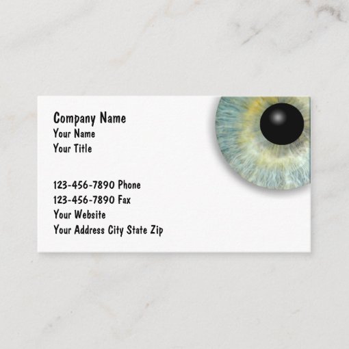 Optical Business Cards | Zazzle