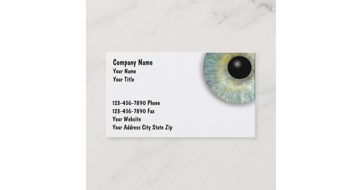 Optical Business Cards | Zazzle.com