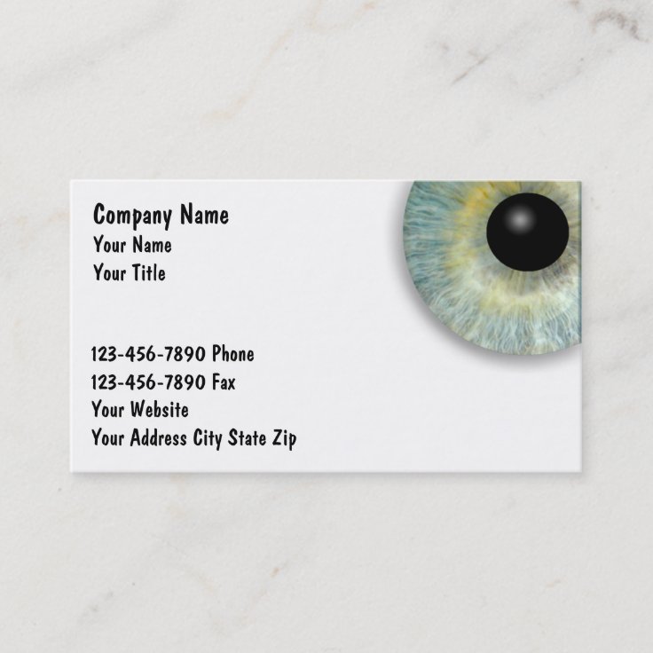 Optical Business Cards | Zazzle